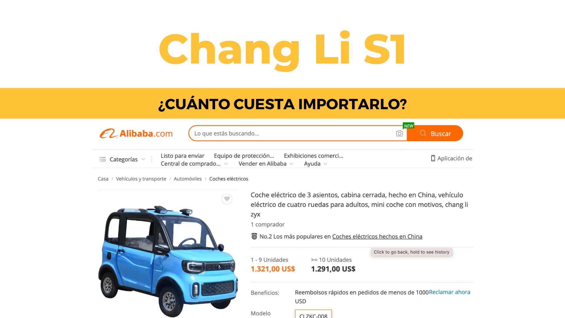 ¿El Chang Li S1 puede circular en México? ¿Cuánto cuesta importarlo?